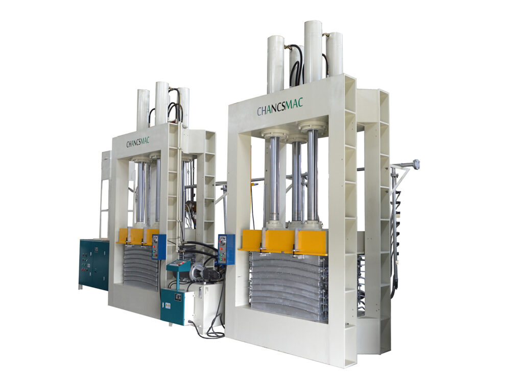 Bed slats bending press container loading to Ukraine | CHANCSMAC