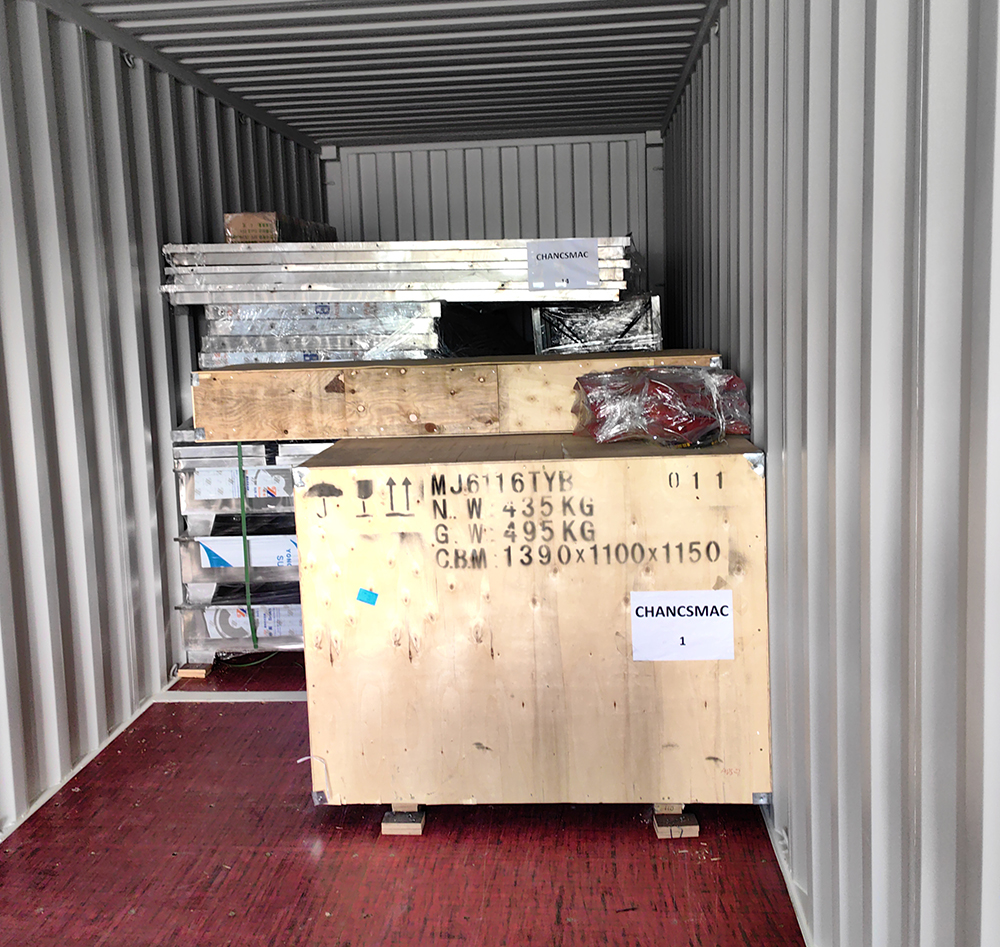 1×40’GP container loading and shipping to Indonesia | CHANCSMAC
